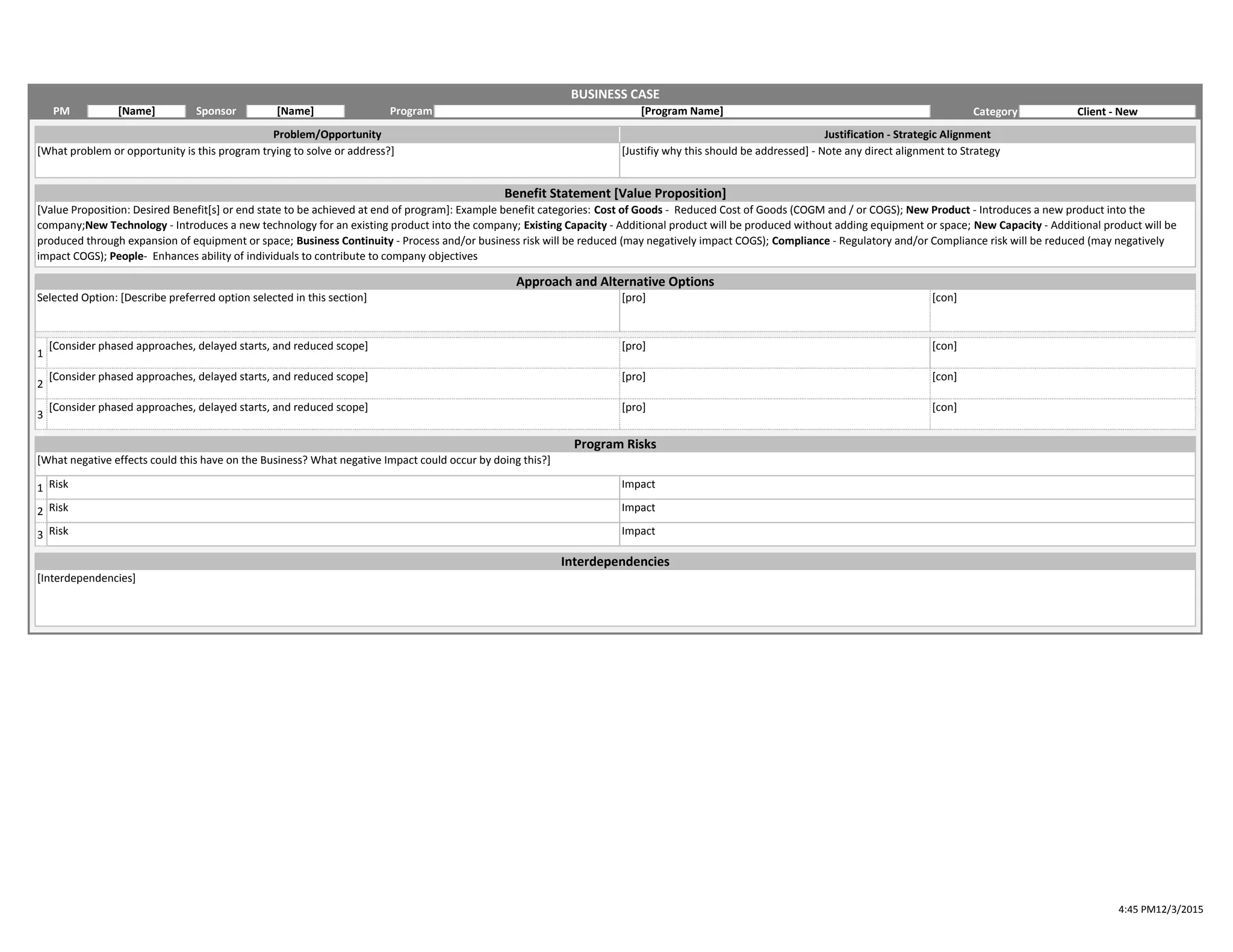 Program Workkit - Planning Documents_v1 | PDF