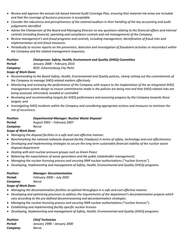 CV Alan Carolissen Dec 2016 Rev0 | PDF