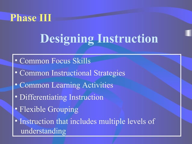 Office of Standards Based Instruction - Overview | PPT