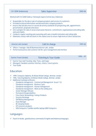 Osama_Hab_Alrumman_Resume_march 2016 - | PDF | Sales | Business