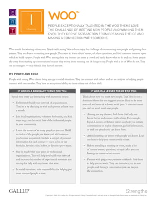 All About The Woo StrengthsFinder Theme EN Gallup, 53% OFF