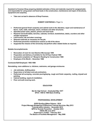 Robert Resume 2015 | DOC
