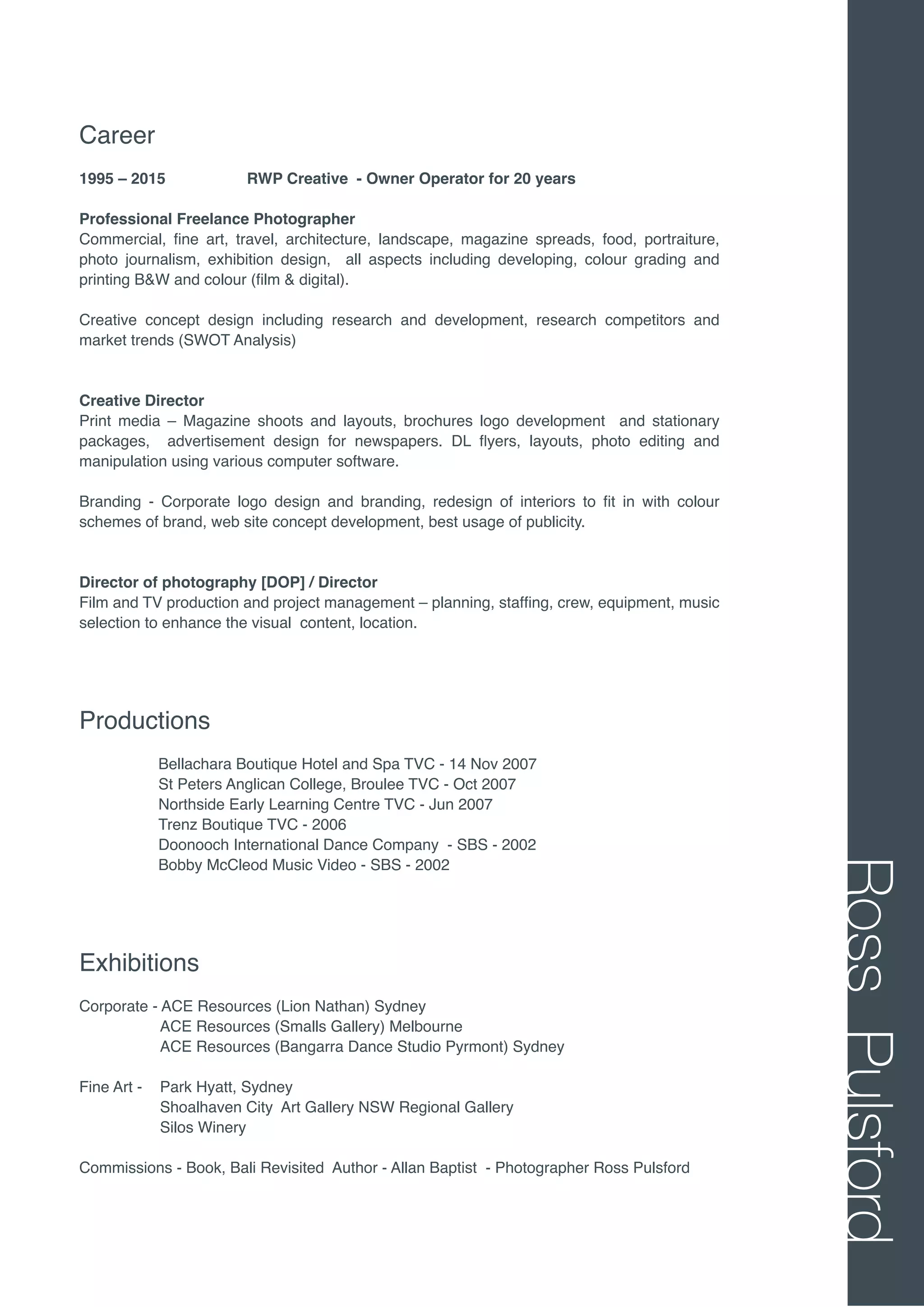 ross_2008_resume 2015 | PDF