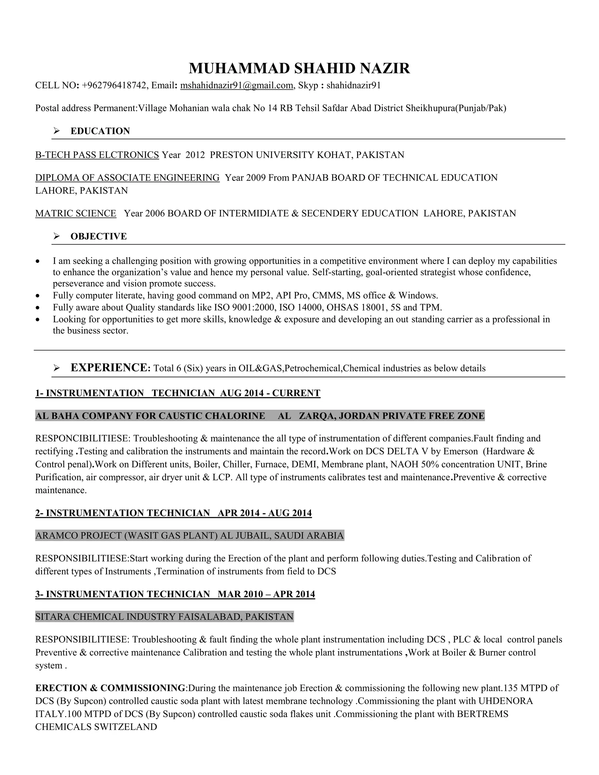 MUHAMMAD SHAHID NAZIR DOC (1) | PDF