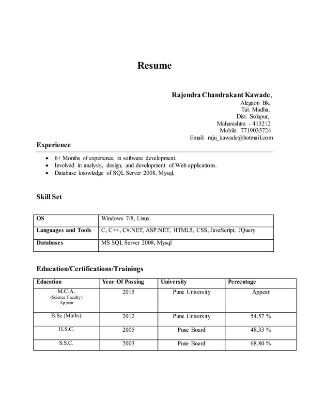 raju_resume | PDF