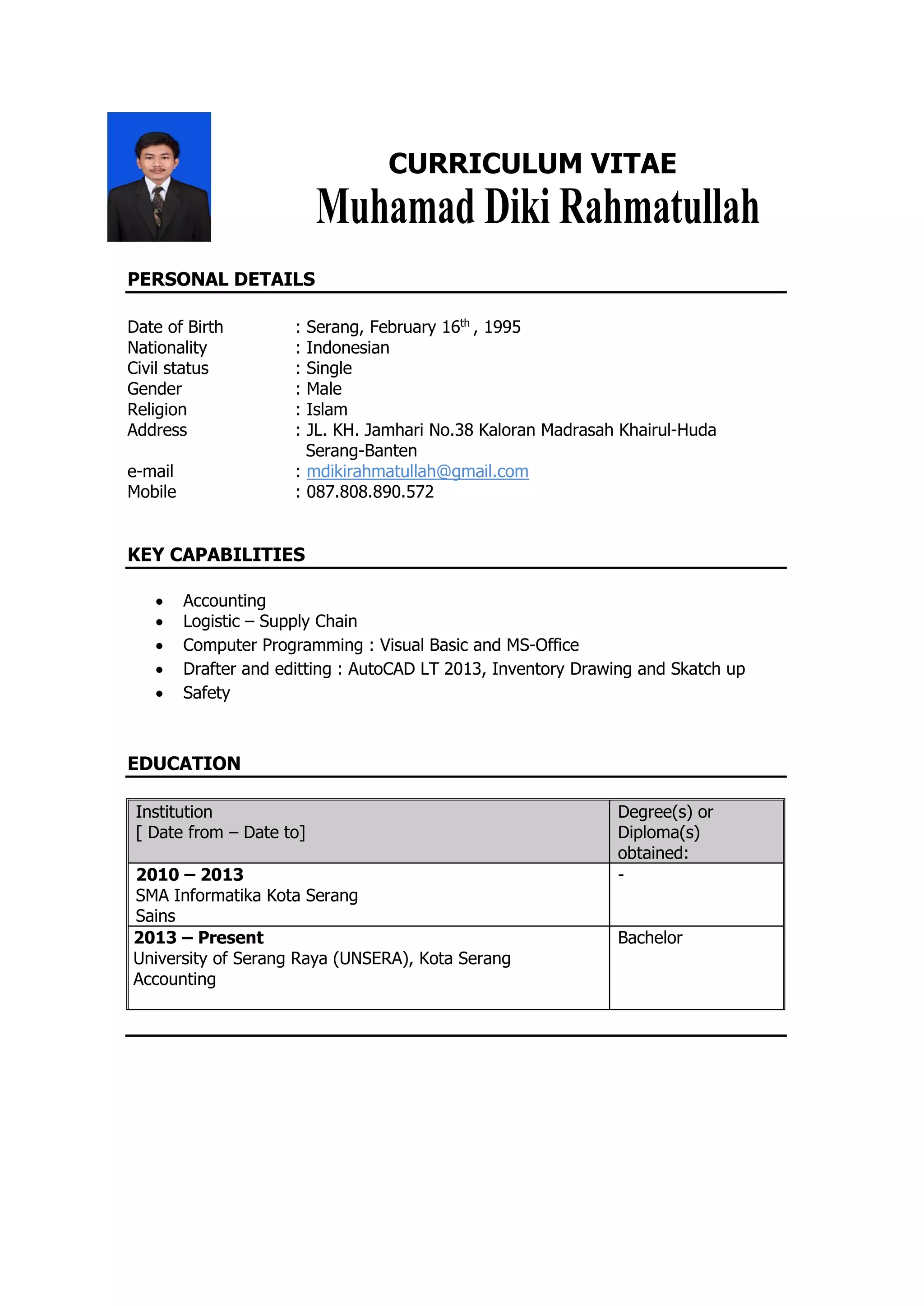 CV diki | PDF