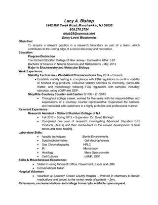 Lacy Resume | DOCX | Medical Health