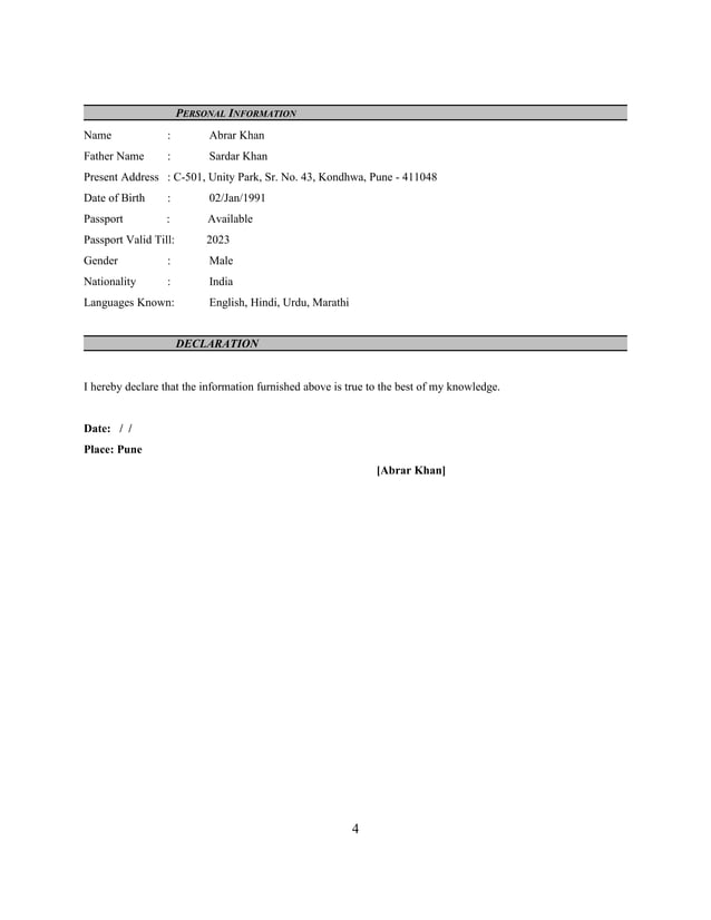 abrar_new_resume_8_months[1] | PDF