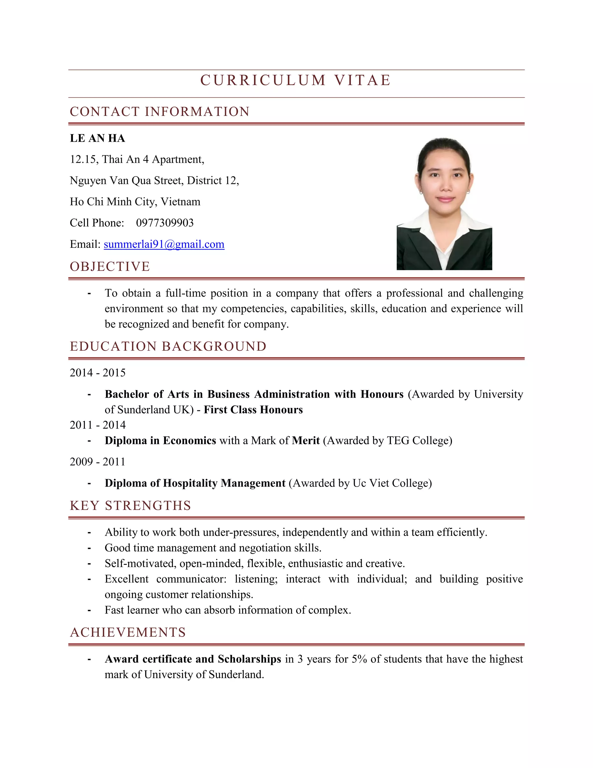 Le-An-Ha-Resume | PDF