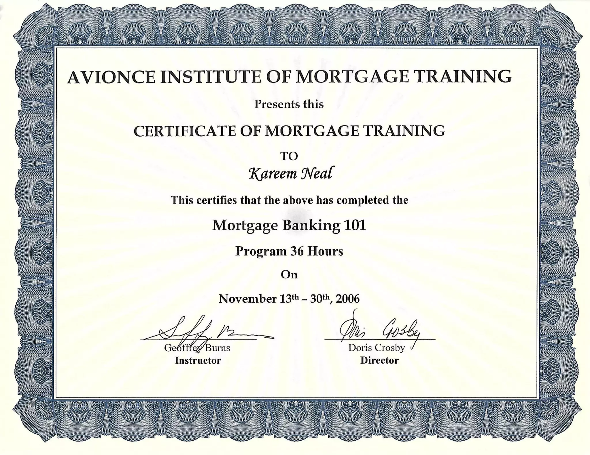 Mortgage Banking Certificate | PDF