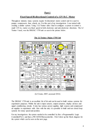 mechatronics report | DOCX