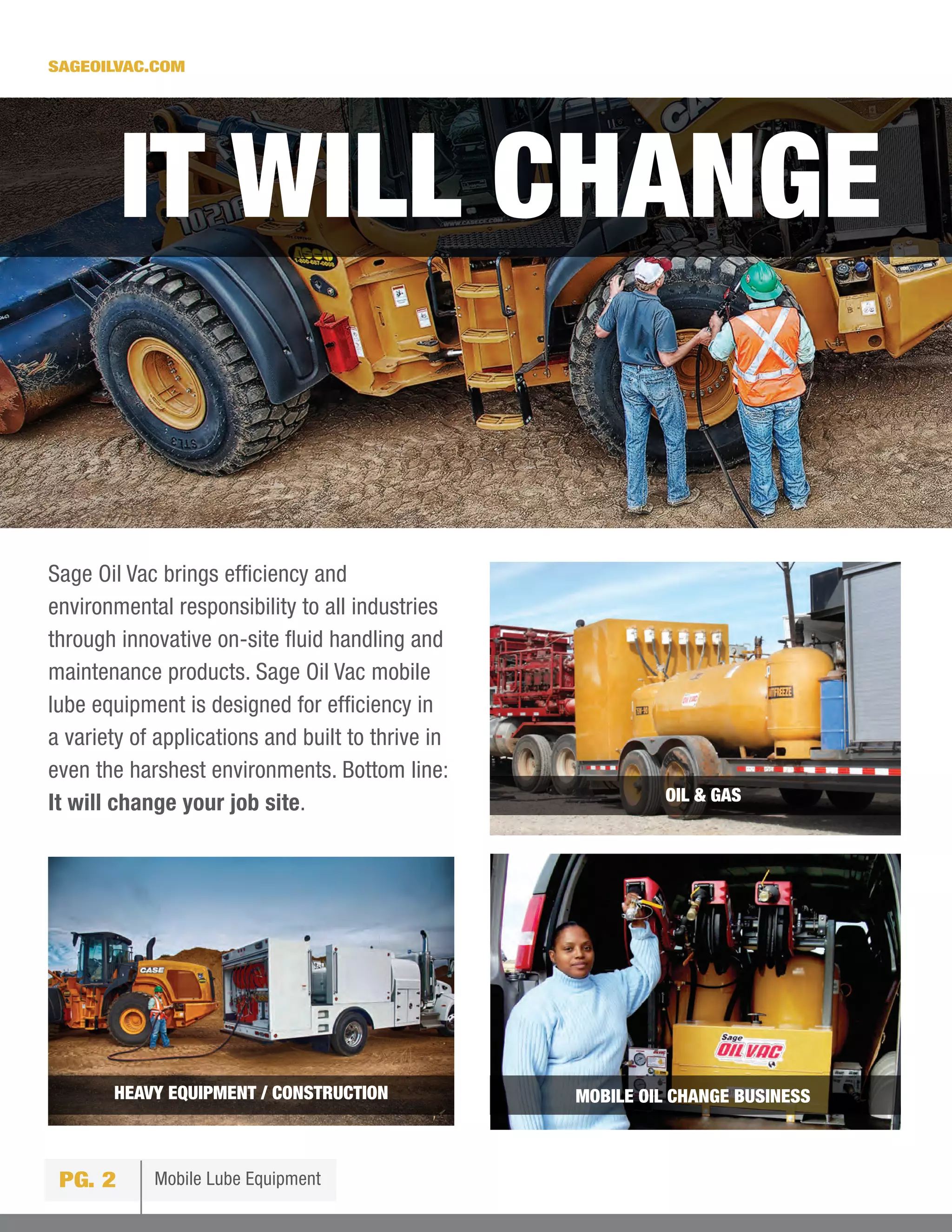Full Line Brochure -Sage Oil Vac | PDF