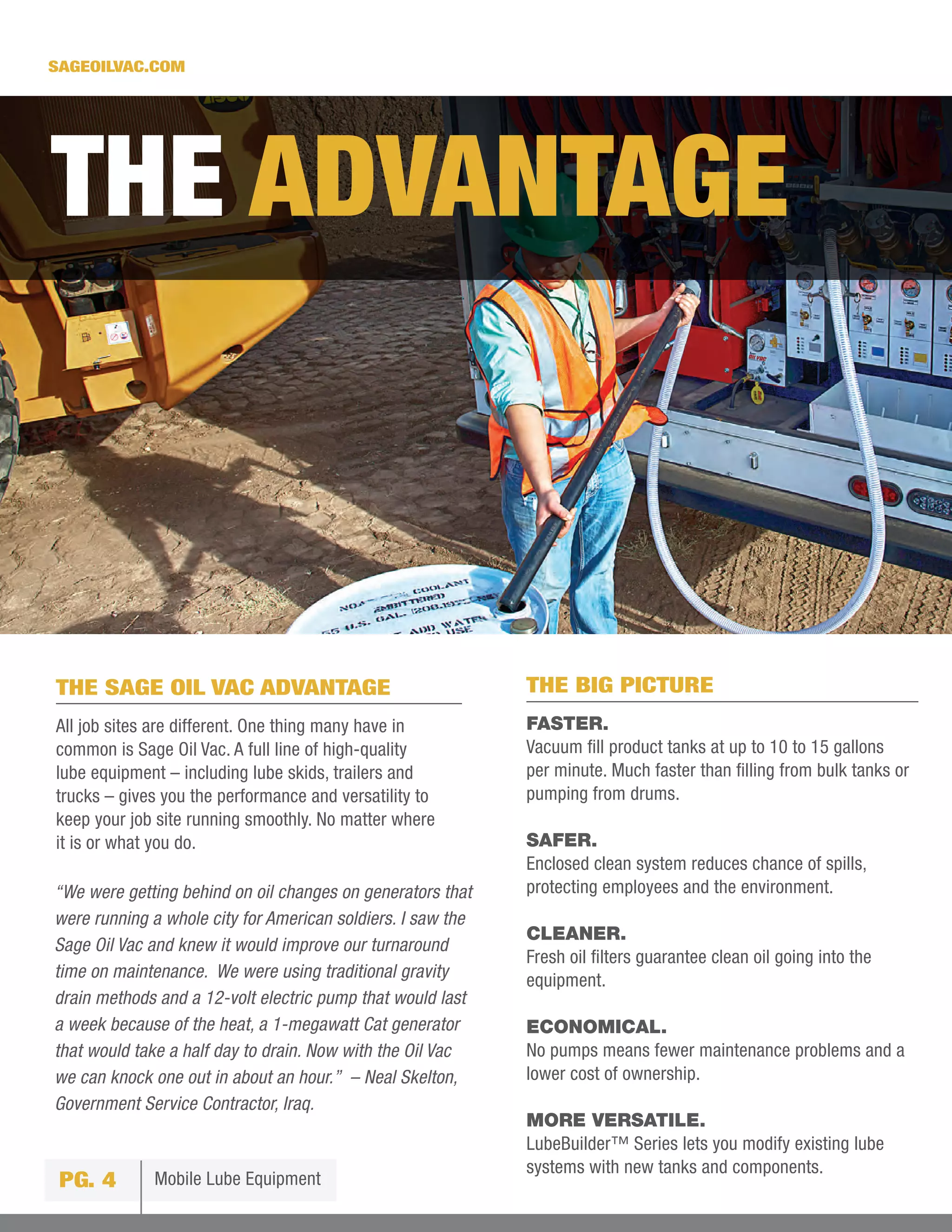 Full Line Brochure -Sage Oil Vac | PDF