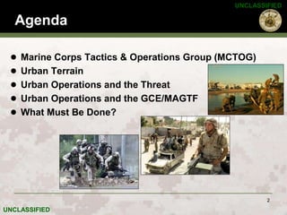 Military Ops in the Urban Littorals PME (160413) | PPTX