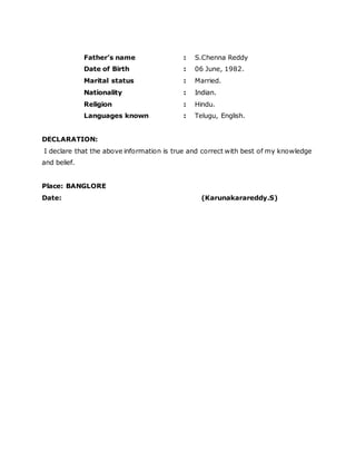 karuna CV | DOCX