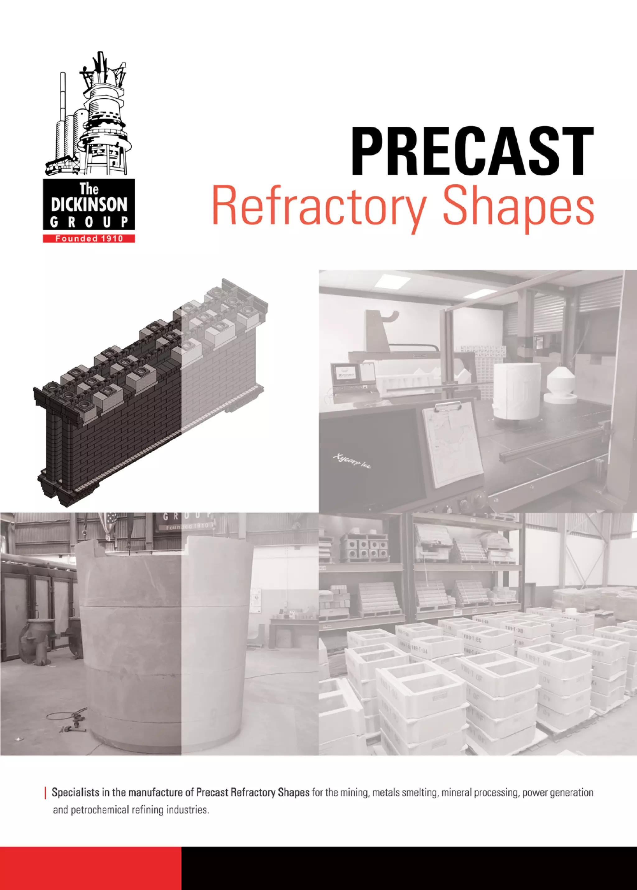 Dickinson Group of Companies - Precast Refractory Shapes | PDF