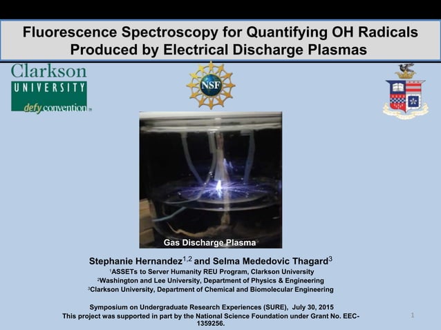 Fluorescence Spectroscopy for Quantifying OH Radicals Produced by | PPTX