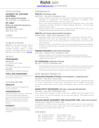 rishit_jain_resume | PDF | Free download