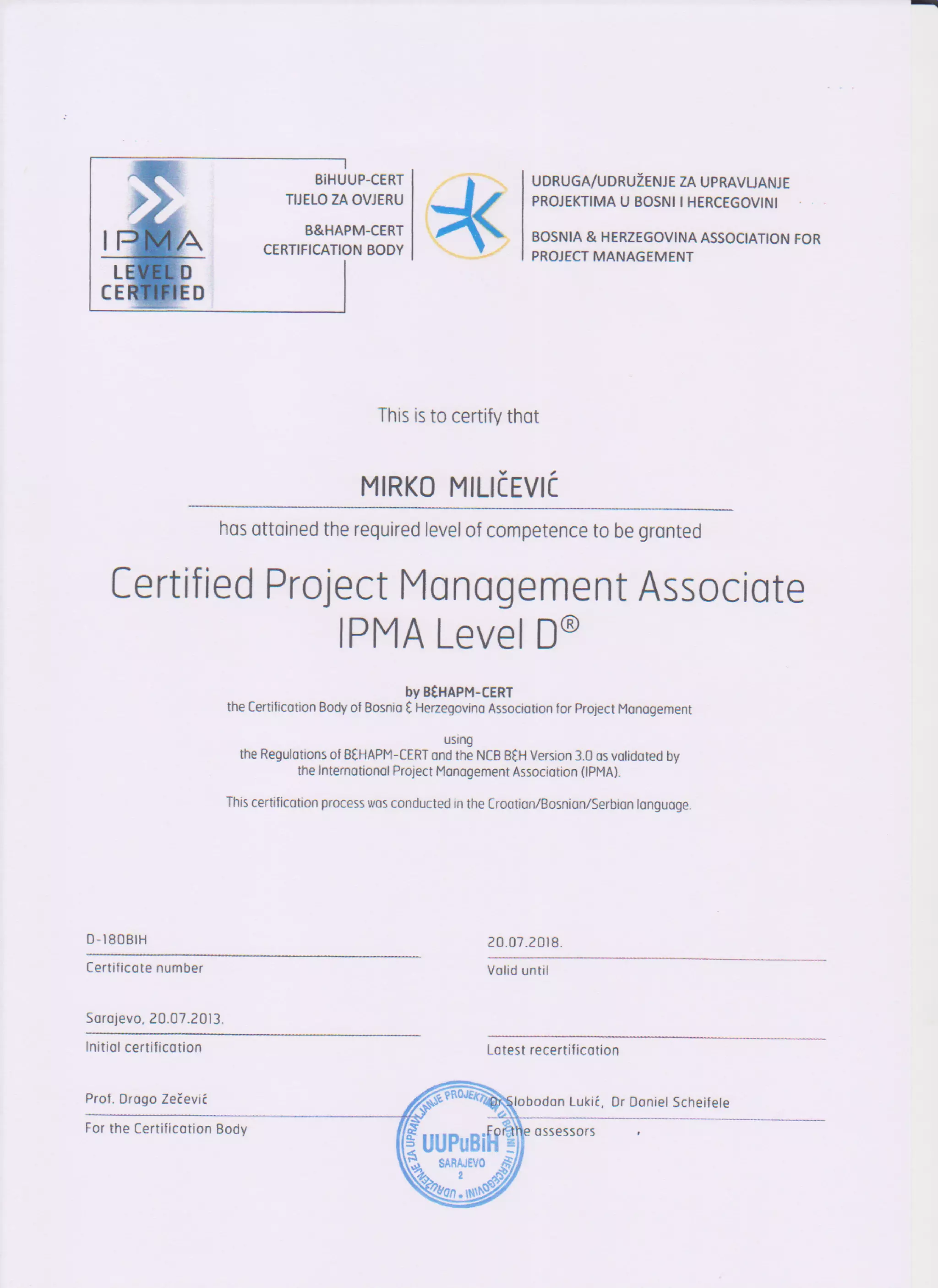 IPMA-certificate | PDF