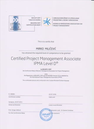 IPMA-certificate | PDF