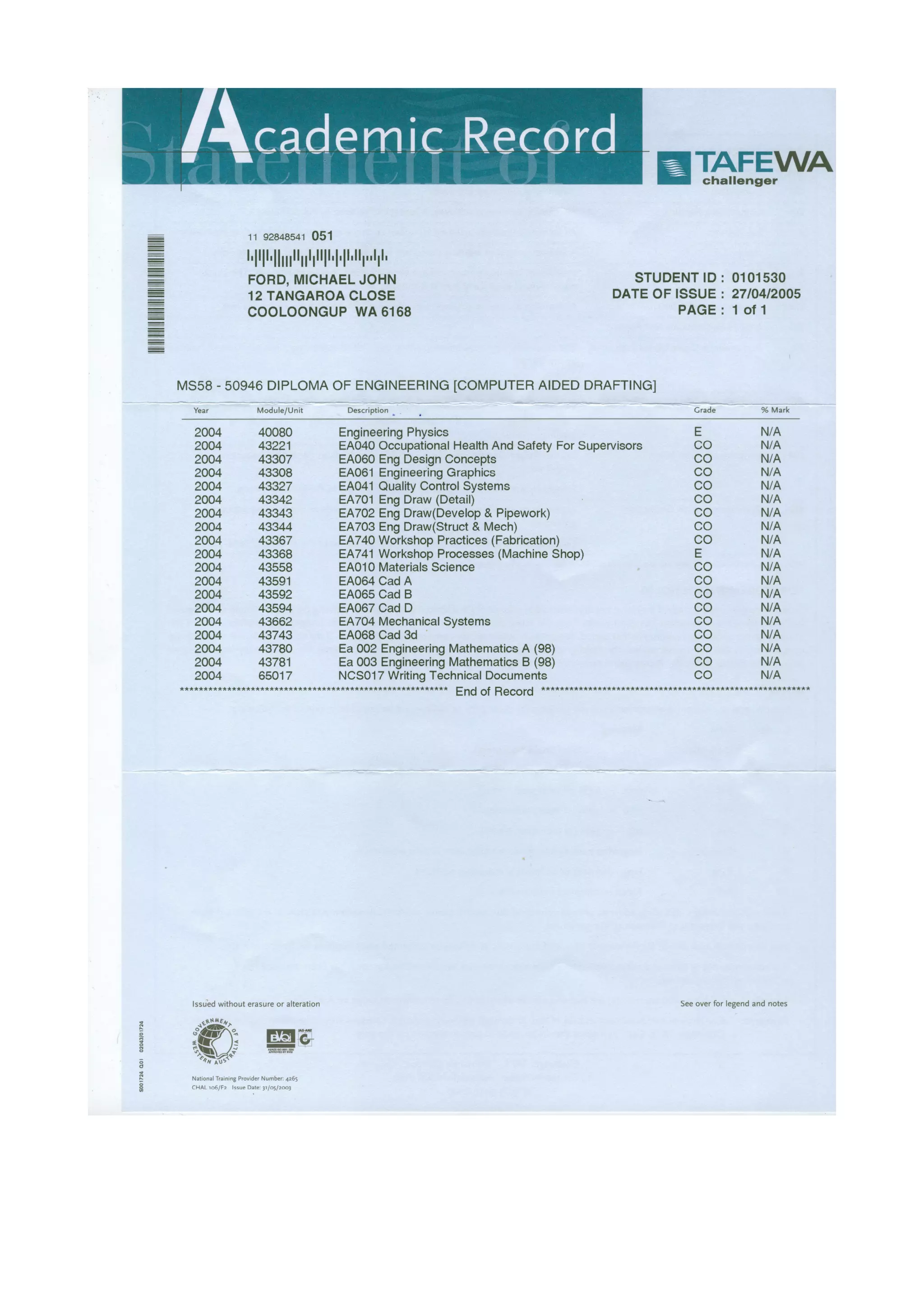 DIPLOMA OF ENGINEERING MECHANICAL | PDF