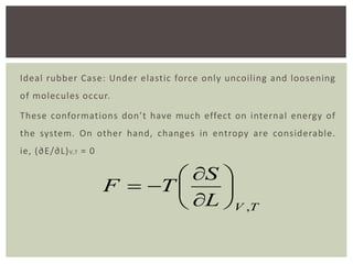 RUBBER ELASTICITY | PPTX