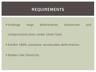 RUBBER ELASTICITY | PPTX