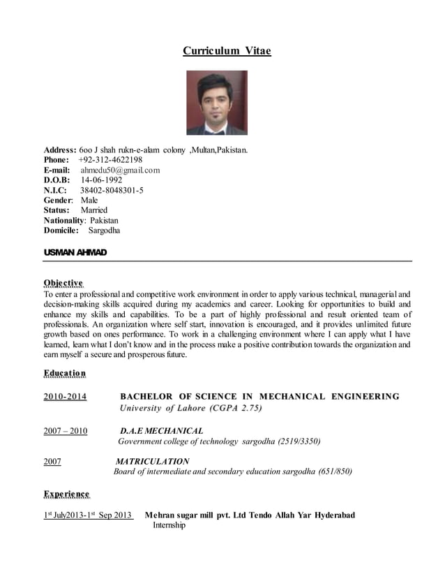 USMAN CV | DOCX