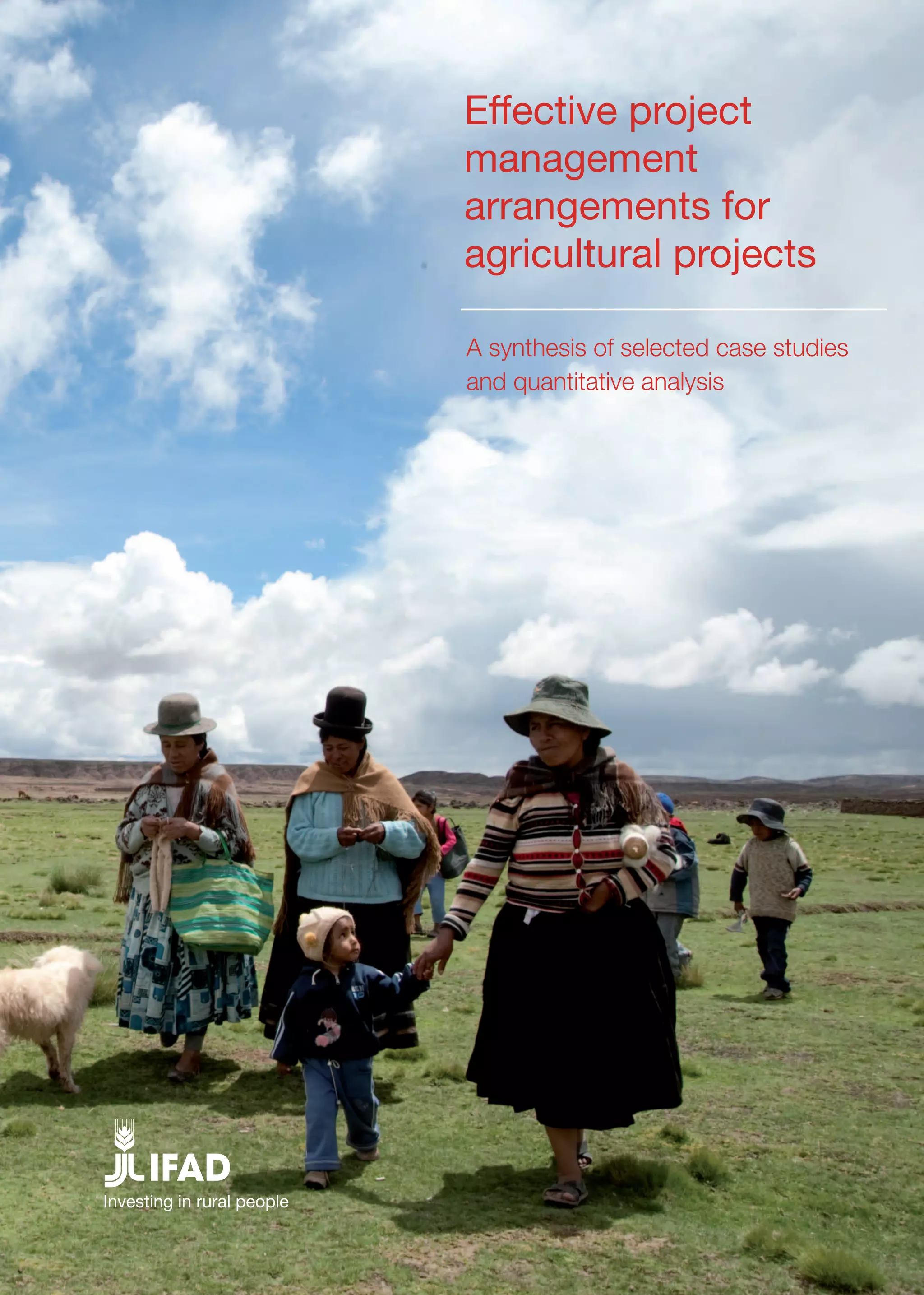 Effective Project Management Arrangements for Agricultural Projects ...