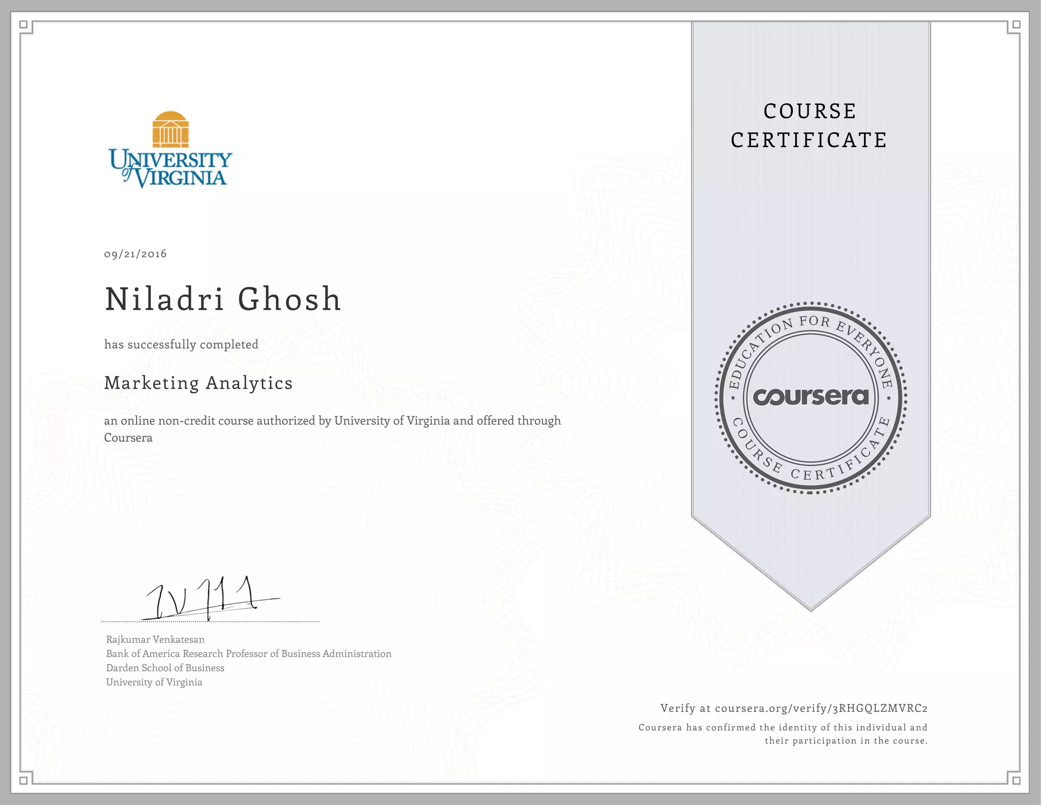 'Coursera certificate.pdf' | PDF