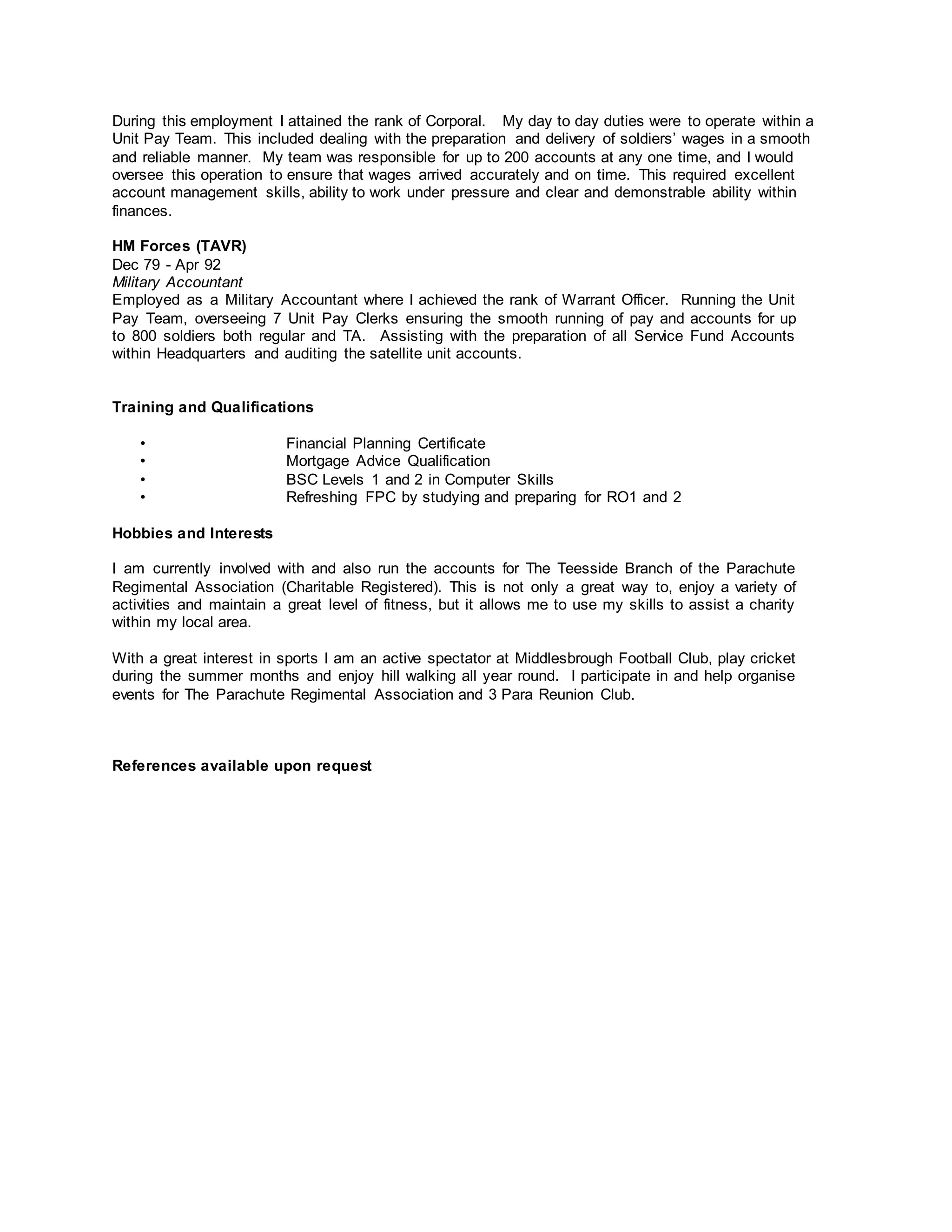 David Dyson CV4 | PDF