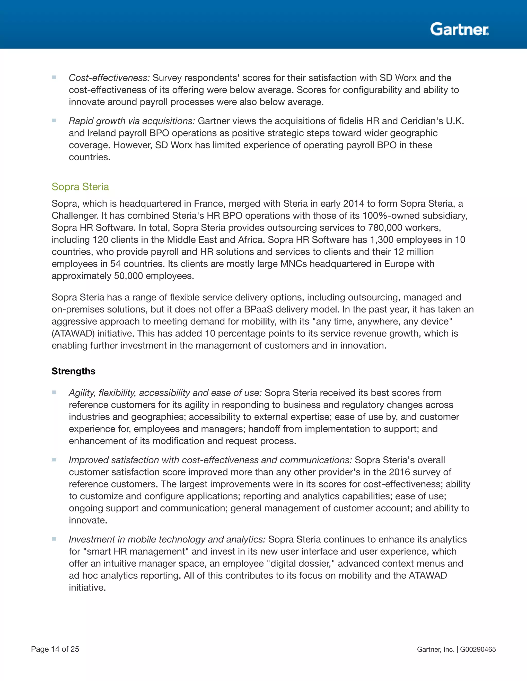 Gartner Magic Quadrant for Payroll BPO Services_2016 (2) | PDF