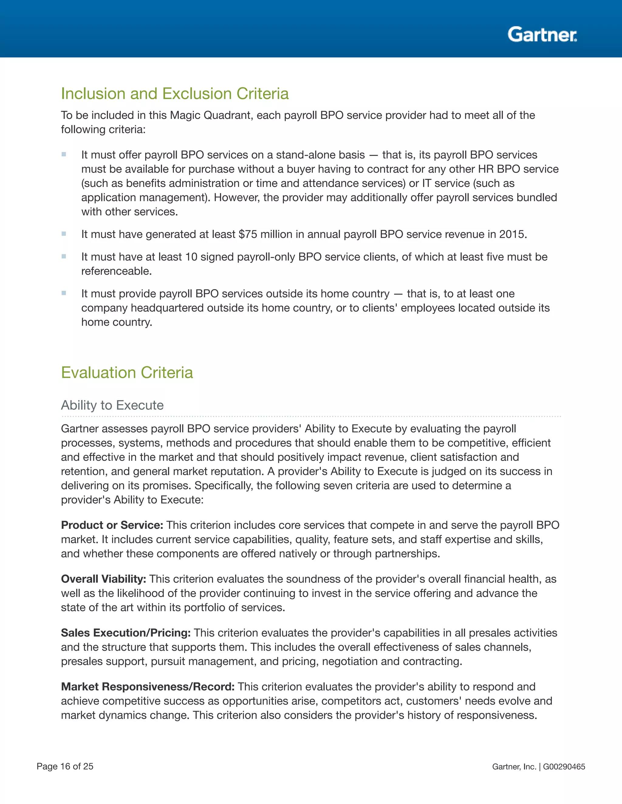 Gartner Magic Quadrant for Payroll BPO Services_2016 (2) | PDF