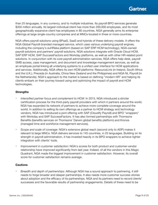 Gartner Magic Quadrant for Payroll BPO Services_2016 (2) | PDF
