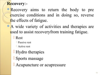 fatigue and recovery | PPT