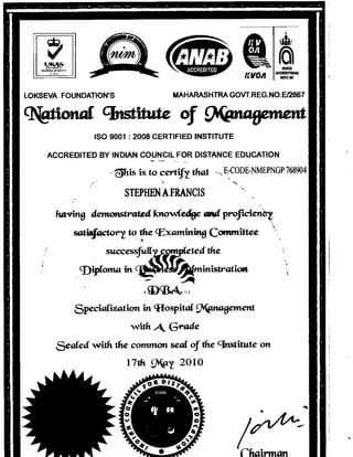 Dual Dip Certificate | PDF