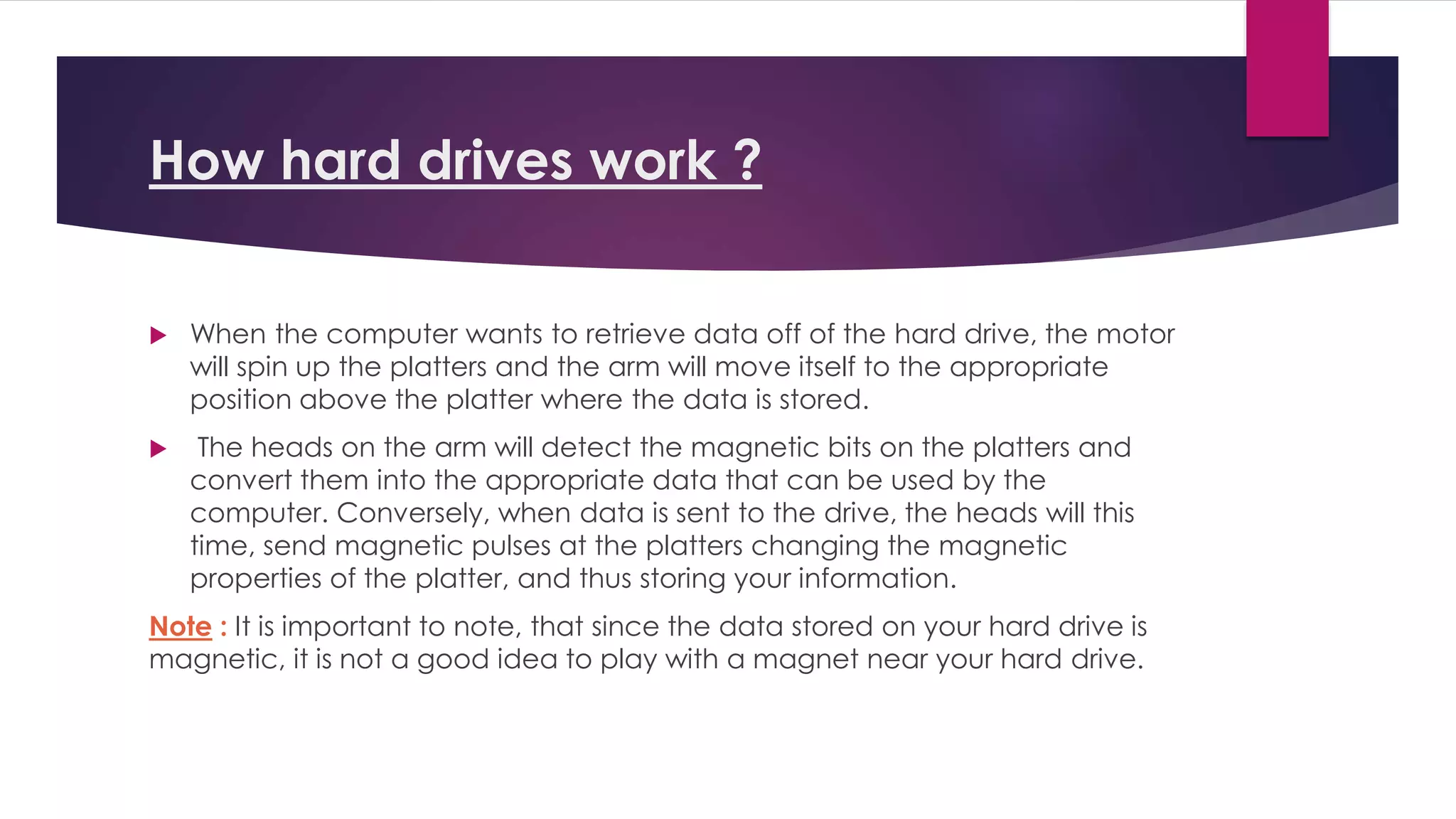 Introduction to Hard Disk Drive by Vishal Garg | PPTX