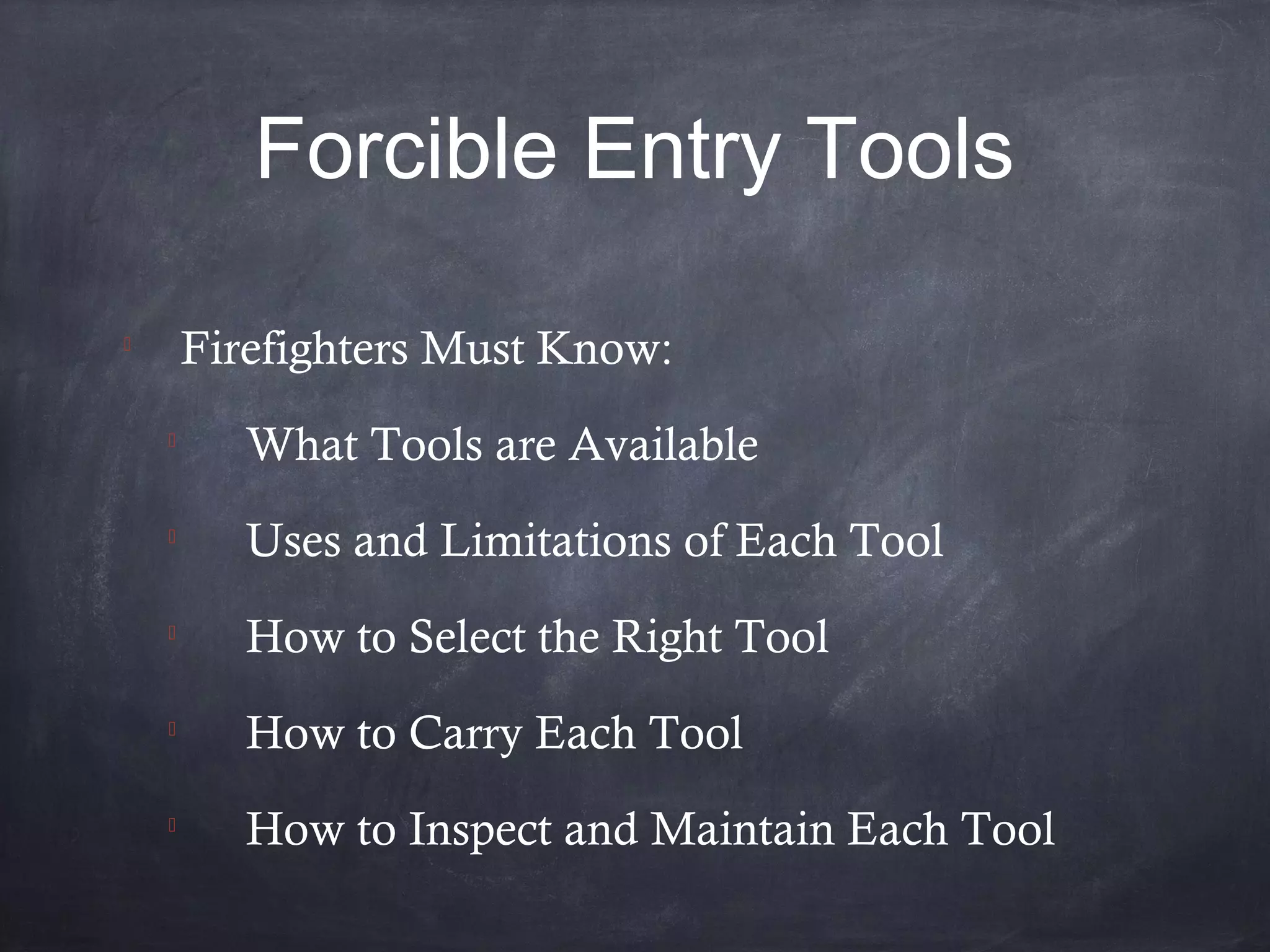 Buffalo Grove Fire Dept Forcible Entry PPT | PPT