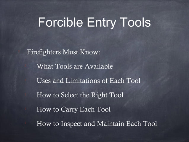 Buffalo Grove Fire Dept Forcible Entry PPT | PPT | Home Security | Home ...
