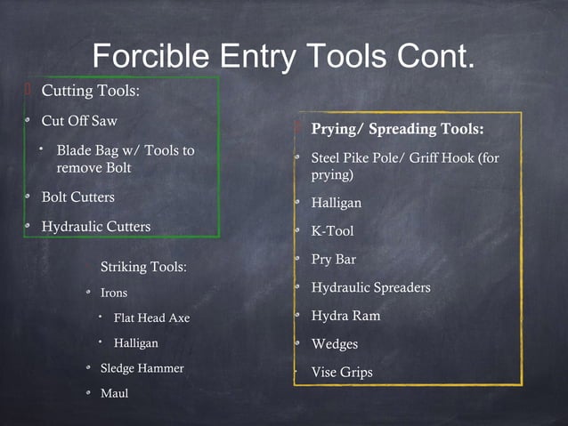 Buffalo Grove Fire Dept Forcible Entry PPT | PPT | Home Security | Home ...