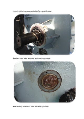 Berth 2 crane cable drum hub repairs-mid 2013 | PDF