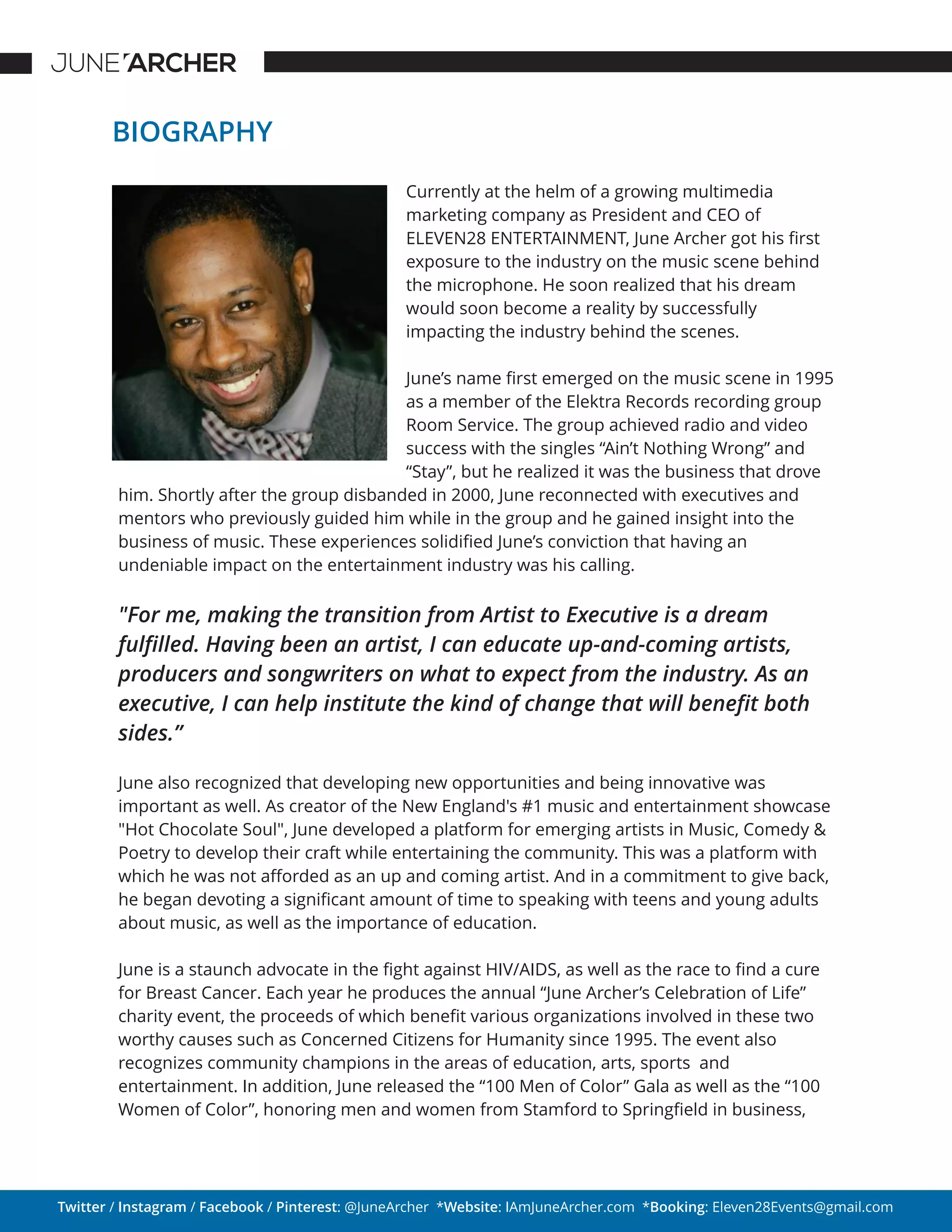 June Archer Media Kit 2016 | PDF