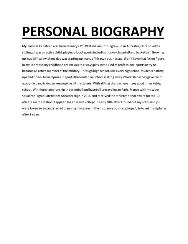 biography | DOCX