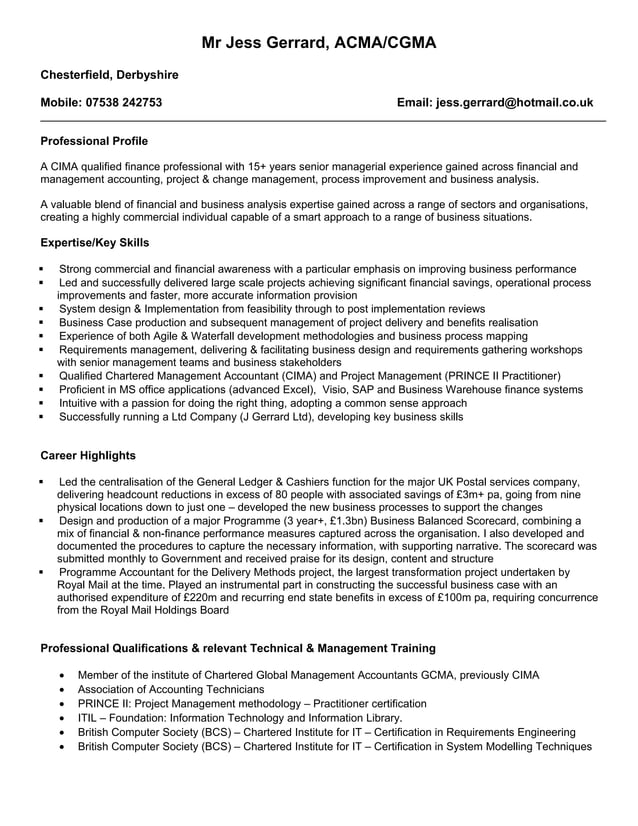 JG CV 20102016 | PDF