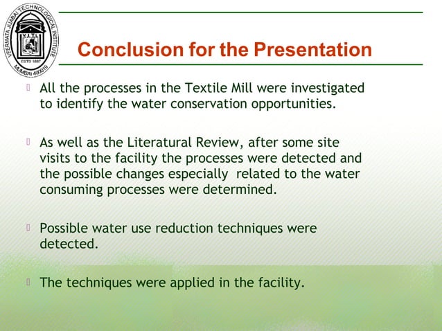 TEXTILE MANUFACTURING PROCESS | PPT