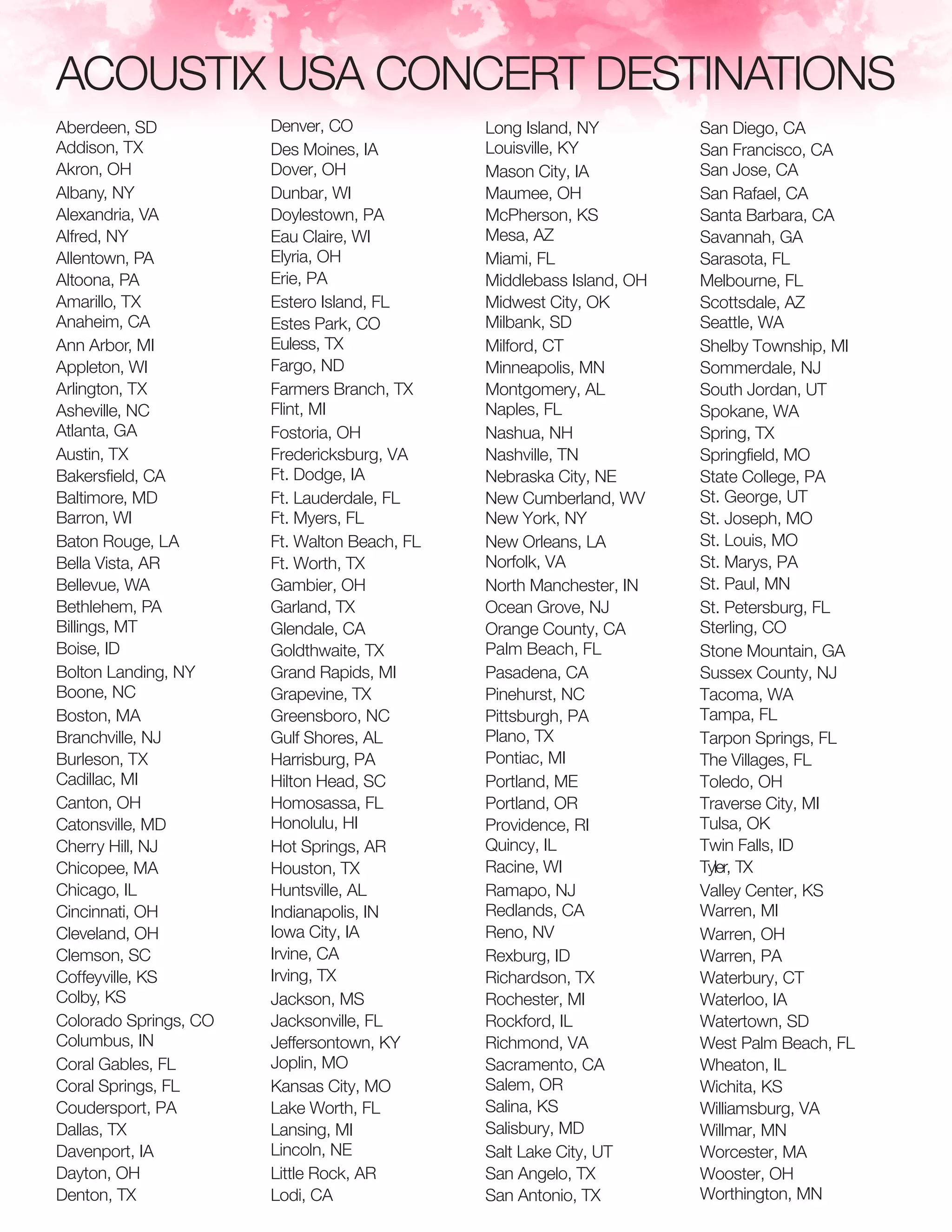 ACOUSTIX EPK 2015 | PDF | World/International Music | Music