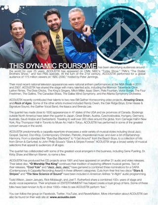 ACOUSTIX EPK 2015 | PDF | World/International Music | Music