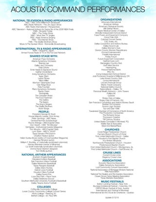 ACOUSTIX EPK 2015 | PDF | World/International Music | Music