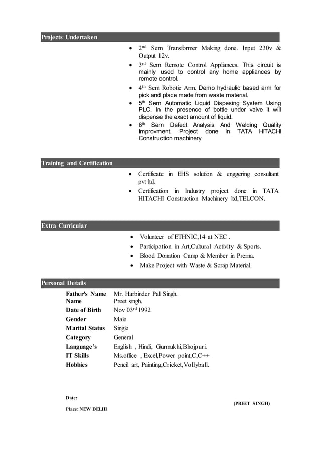 new preet resume | PDF
