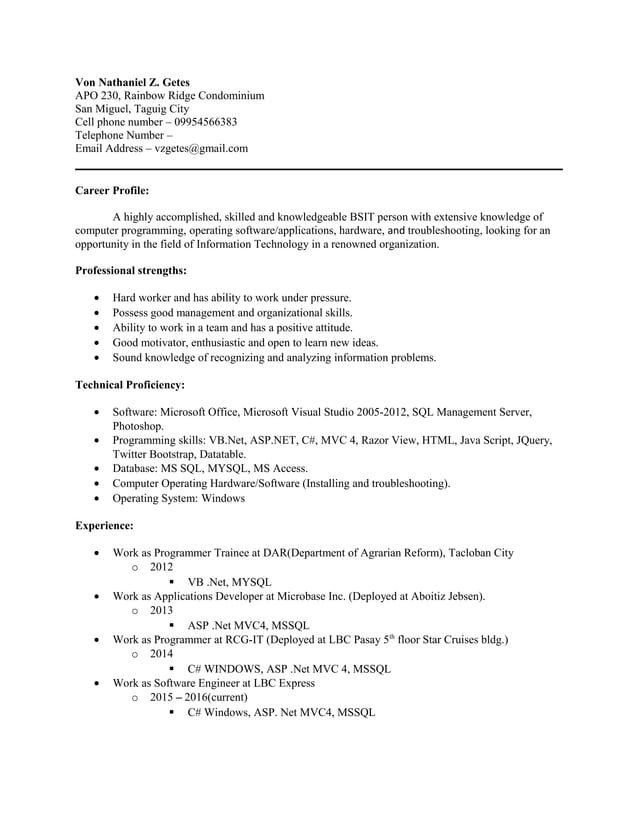 myresume | PDF